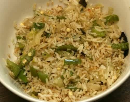 Capsicum Rice Recipe - Awesome Cuisine