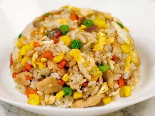 Vegetable Egg Rice Recipe - Awesome Cuisine