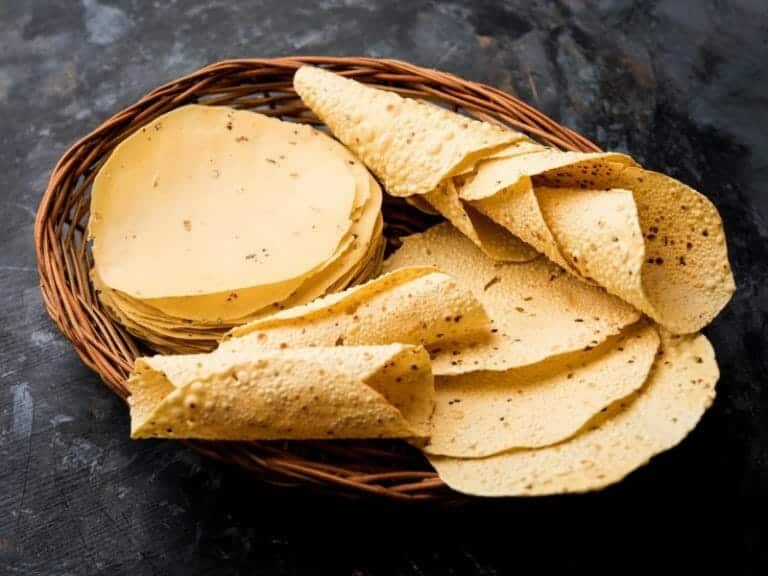 Garlic Papads Recipe - Lahsun (Lasan) Papad Recipe