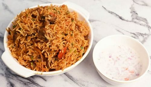 Curried Mutton Pulao Recipe - Awesome Cuisine