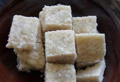 Kobbari Mithai (Dry Coconut Burfi) Recipe - Awesome Cuisine