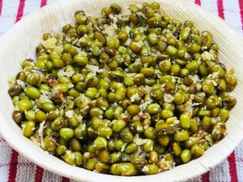 Green Gram Sweet Sundal Recipe - How to Make Pachai Payaru Sweet Sundal