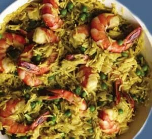 Shrimp and Green Peas Rice Recipe - Awesome Cuisine