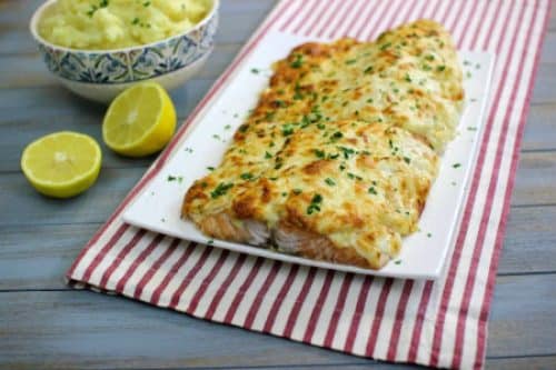 Cheesy Baked Salmon Recipe - Awesome Cuisine