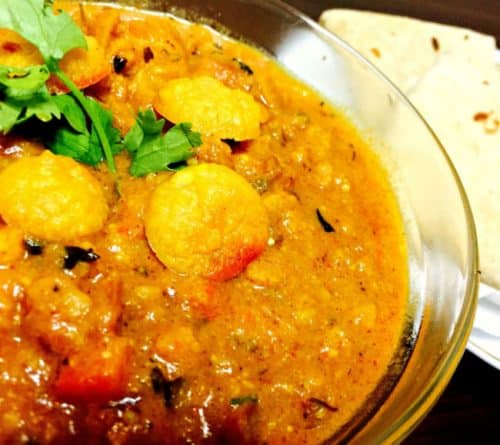 Mangodi and Tomato Curry Recipe