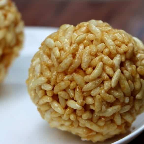 பொரி உருண்டை ரெசிபி - Pori Urundai Recipe in Tamil